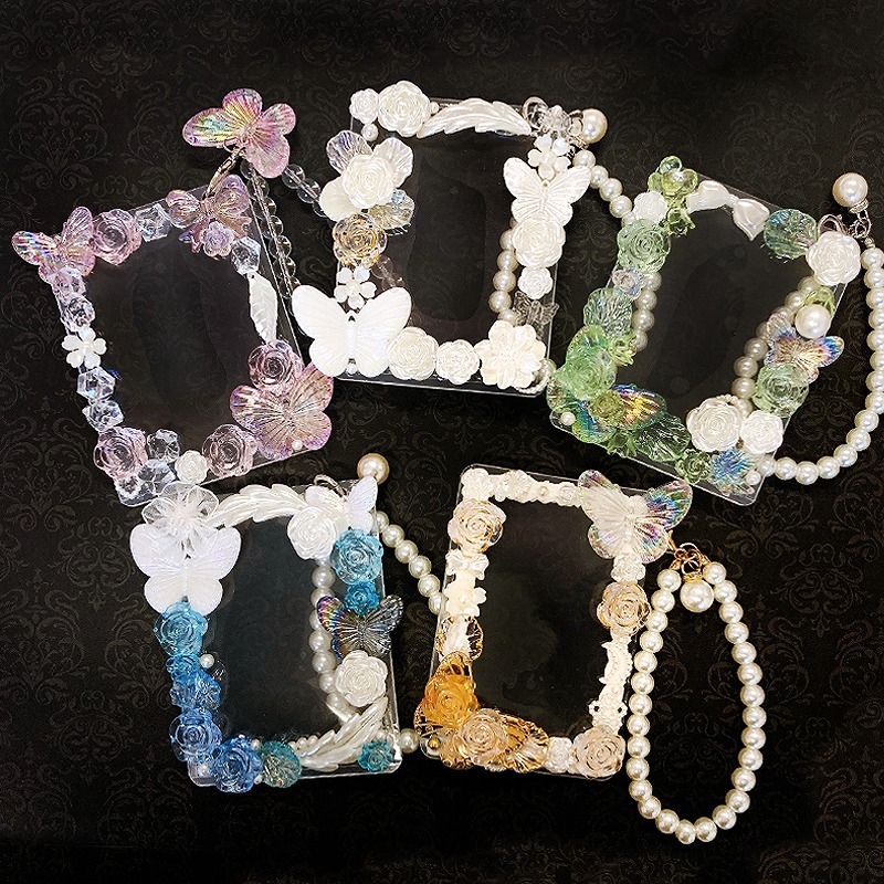 【グッズ-カードケース】ノンキャラオリジナル パールストラップ付き硬質ケースデコ/PK(ピンク)【G.triGer】 | アニメイト